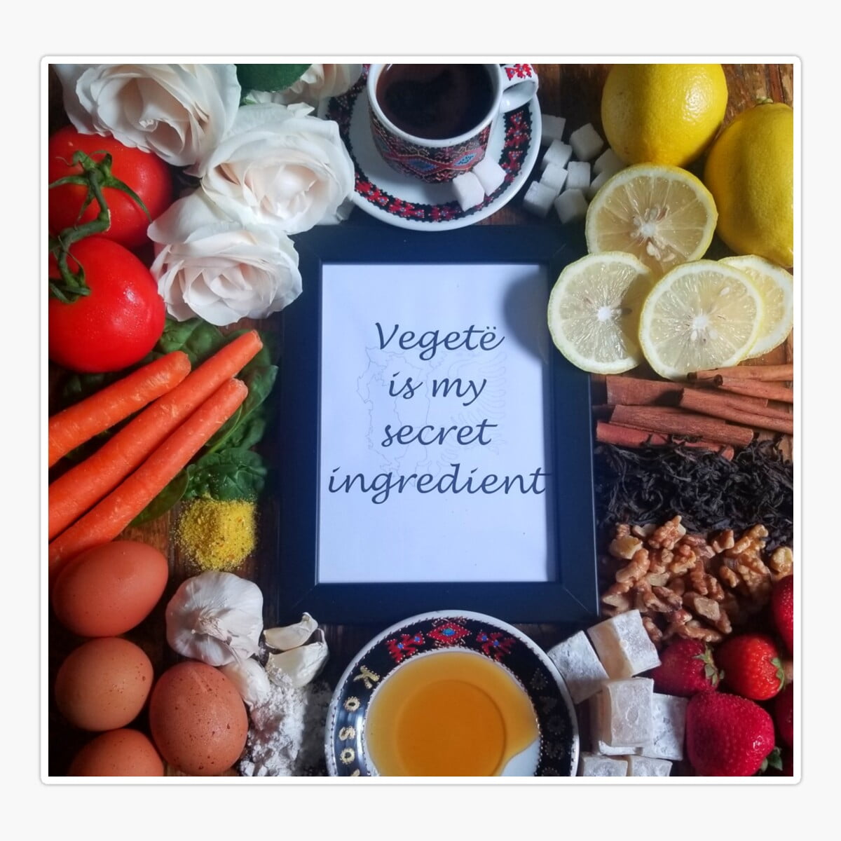 Maneki Vegeta Is My Secret Ingredient Sticker, Phone Decal Water Bottle ...