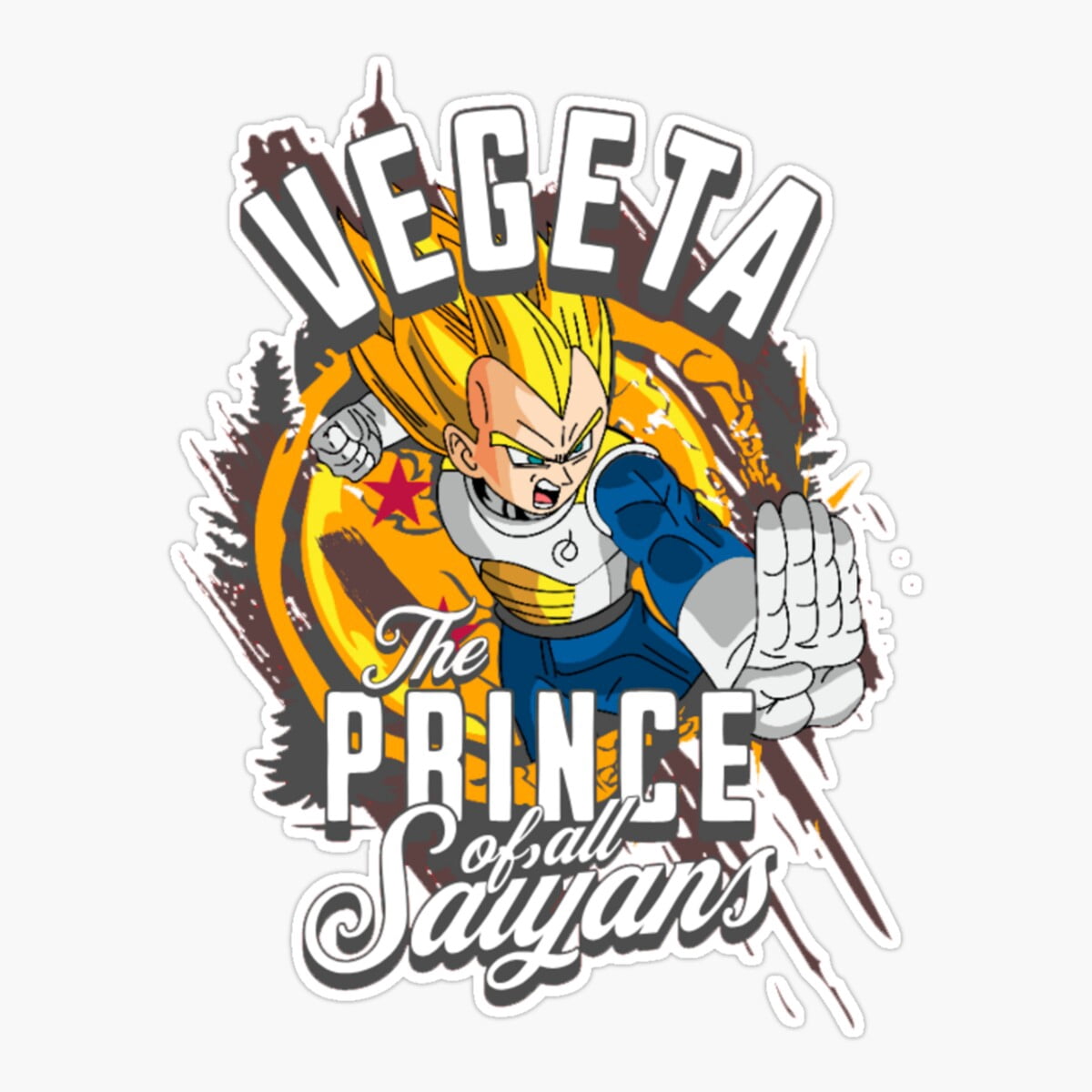 Maneki Vegeta Super Saiyan Maximum Power - Dbz Anime Otaku Shirt ...