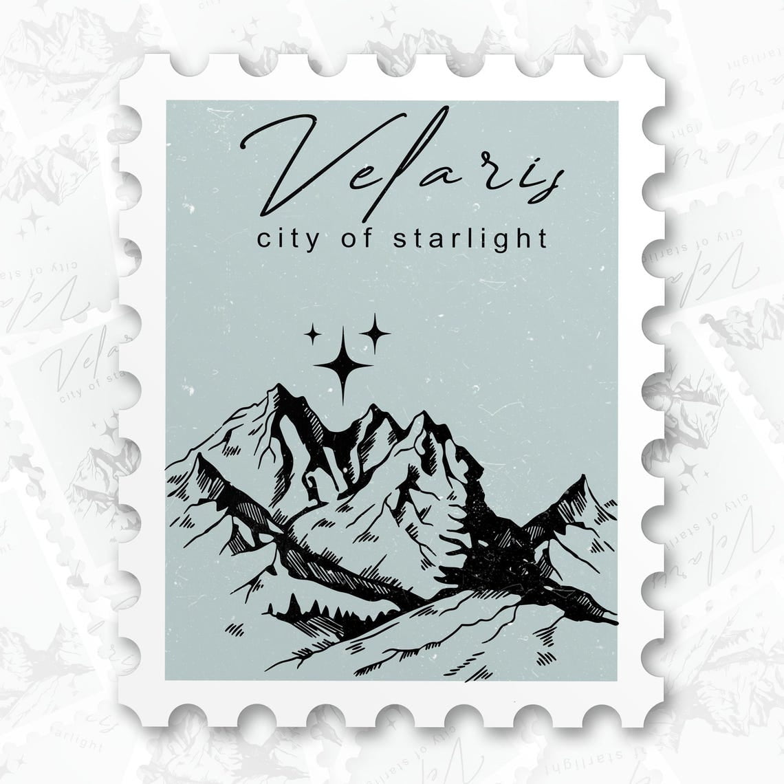Maneki Velaris Stamp City Of Starlight Er, Acotar Bookish Ers, Book ...