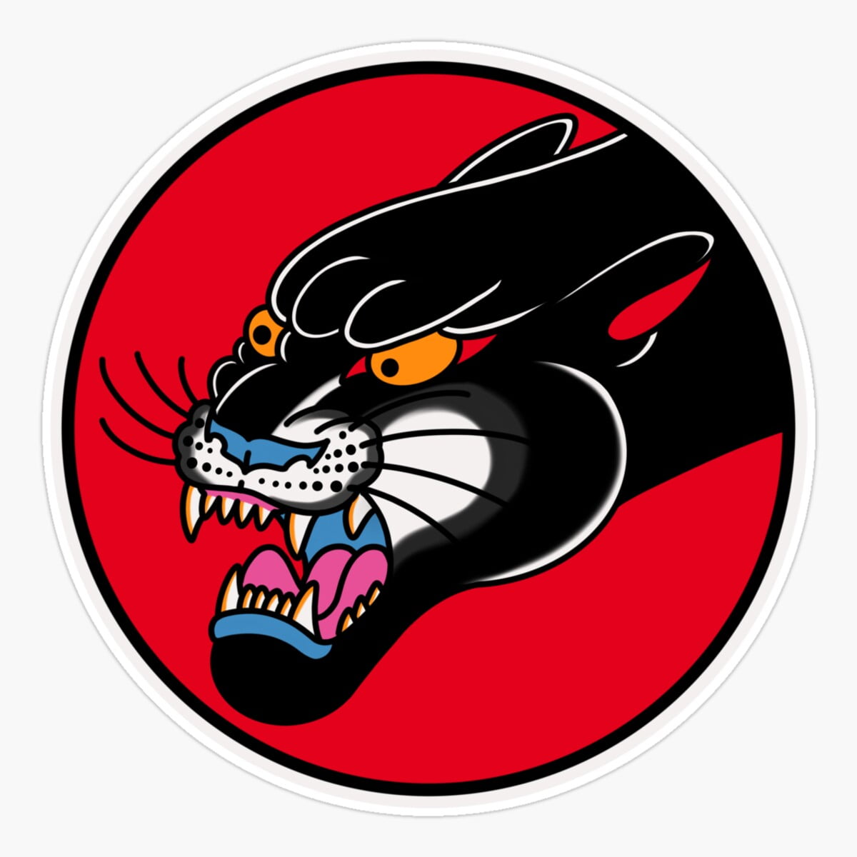 Maneki Vengeance Panther Sticker, Phone Decal Water Bottle Stickers Car ...