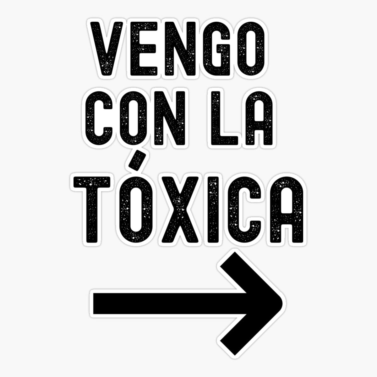 Maneki Vengo Con La Toxica Sticker, Phone Decal Water Bottle Stickers ...