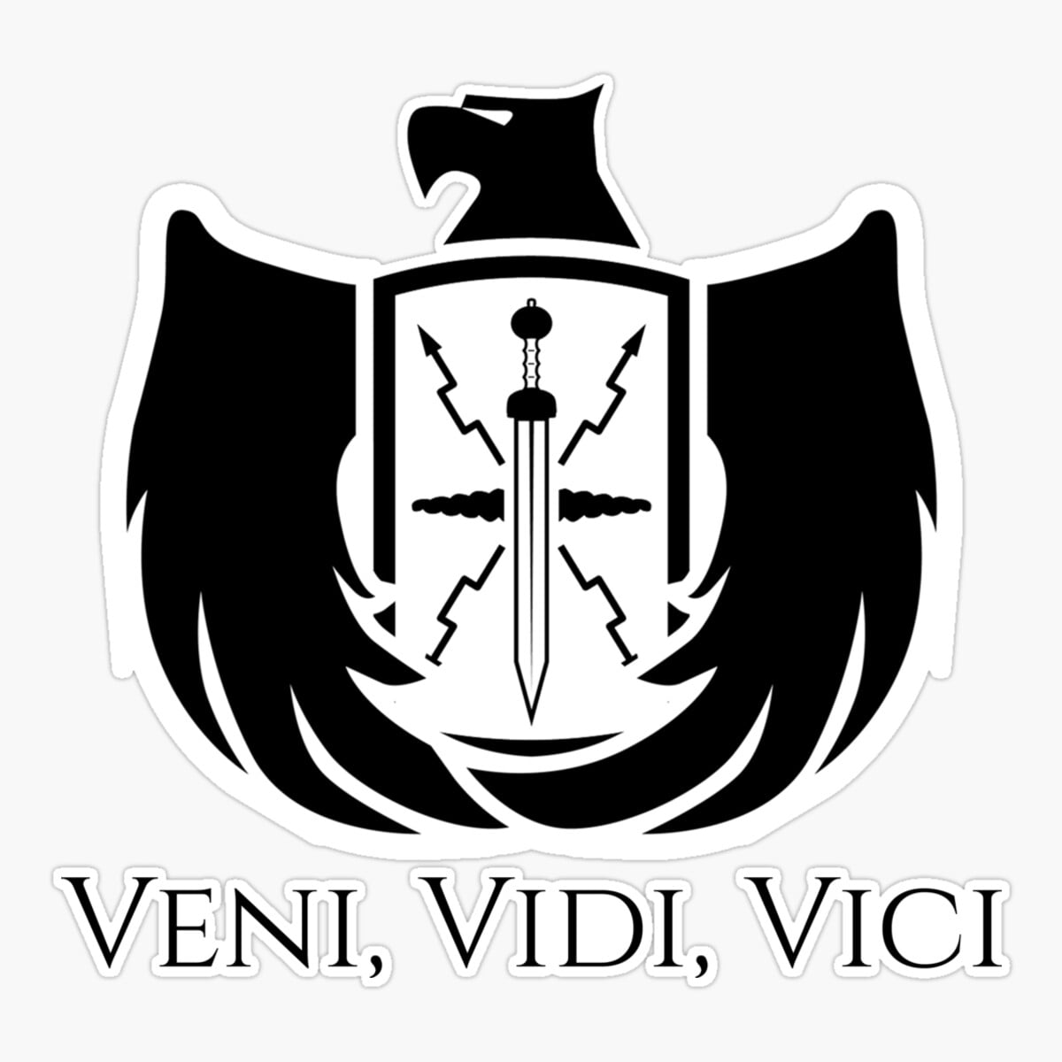 Maneki Veni, Vidi, Vici - Gaius Julius Caesar - Legion Aquila Er, Phone Decal Water Bottle ...