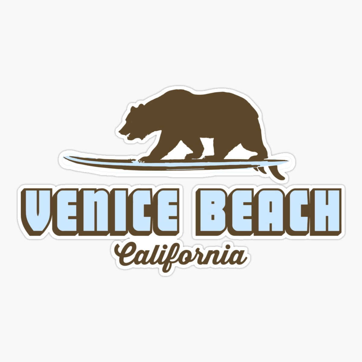 Maneki Venice Beach - California. Sticker, Phone Decal Water Bottle ...