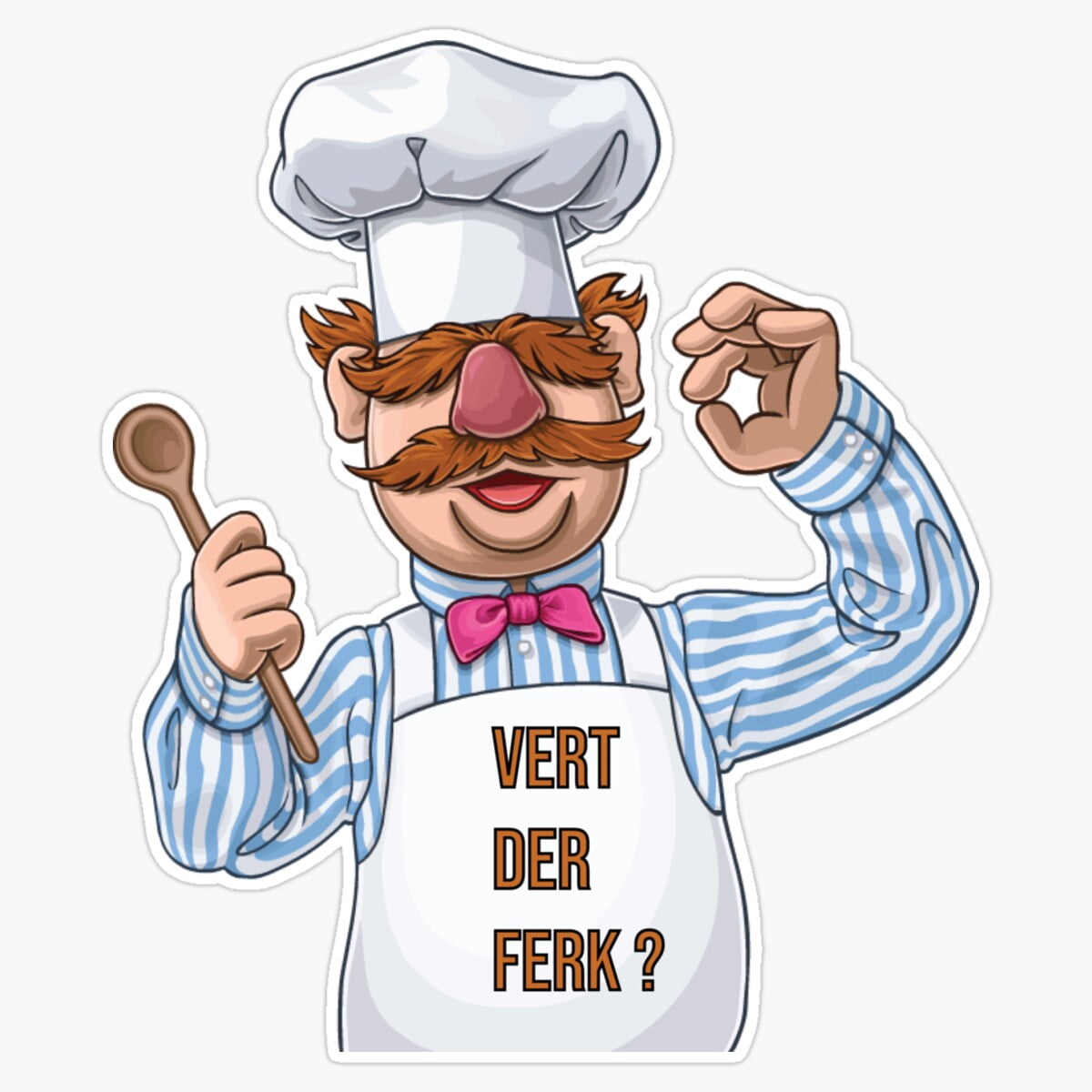 Maneki Vert Der Ferk ? Swedish Chef Er, Phone Decal Water Bottle ...