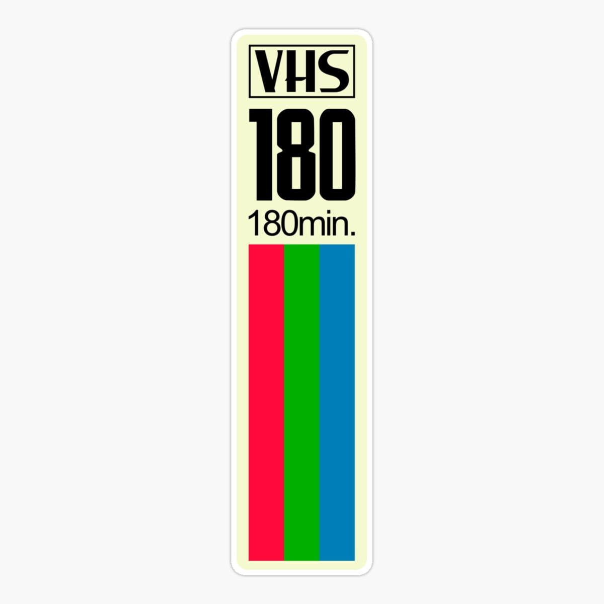 Maneki Vhs Tape - Vertical Sticker, Phone Decal Water Bottle Stickers ...