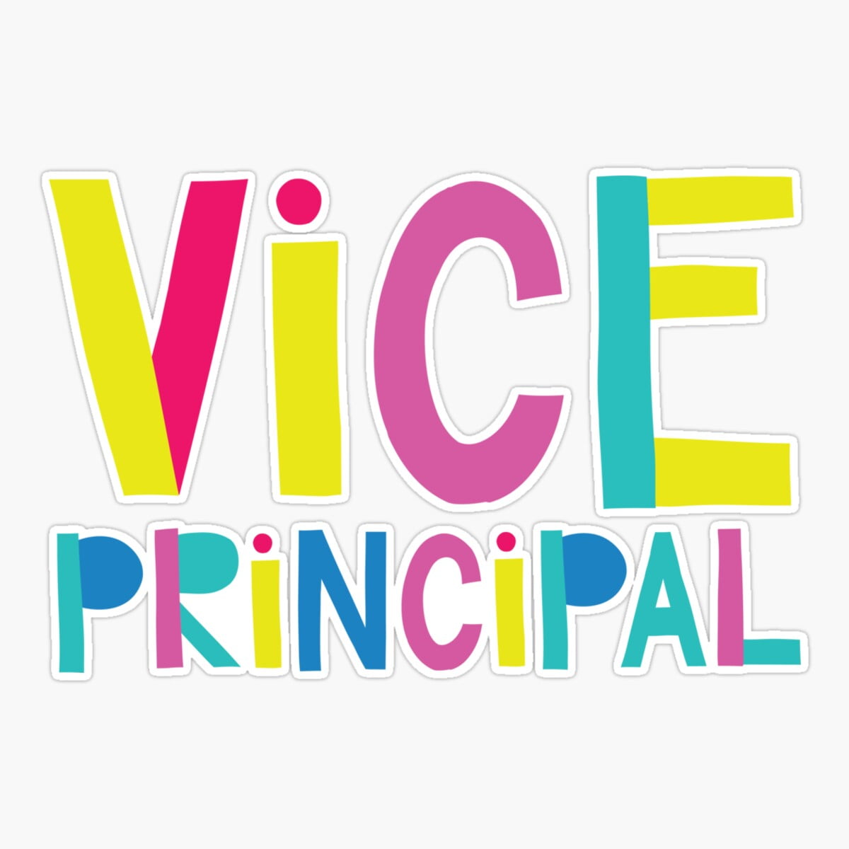 Maneki Vice Principal Gift Idea Cute Back To School Er, Phone Decal ...