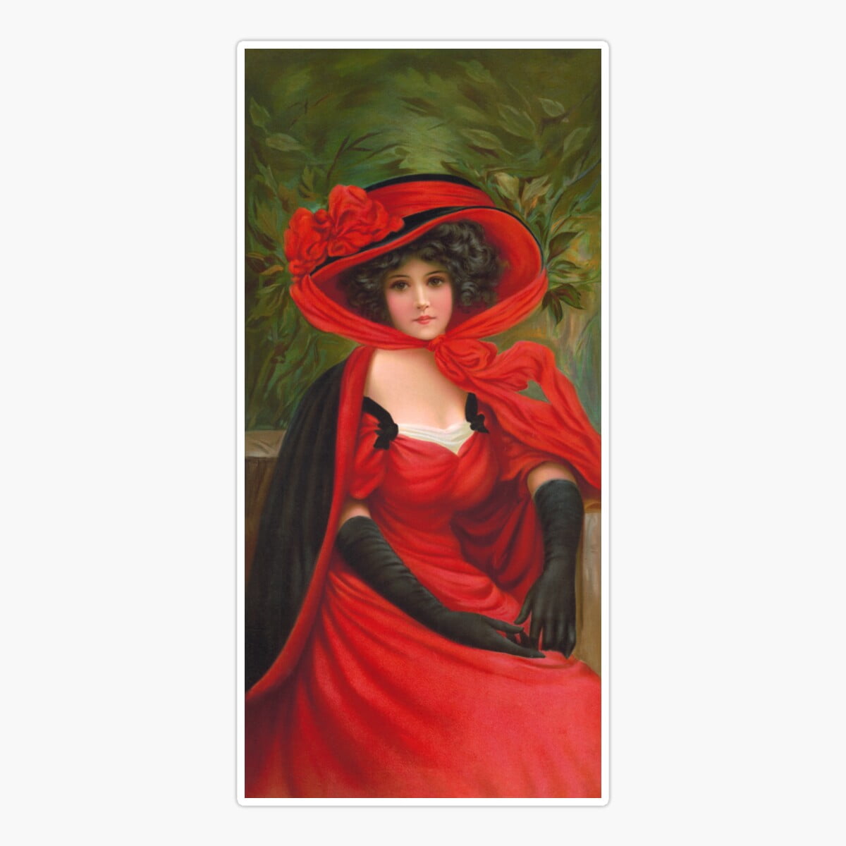 Maneki Victorian Art Print By Edward Percy Moran 1909 Sincerity Sticker ...