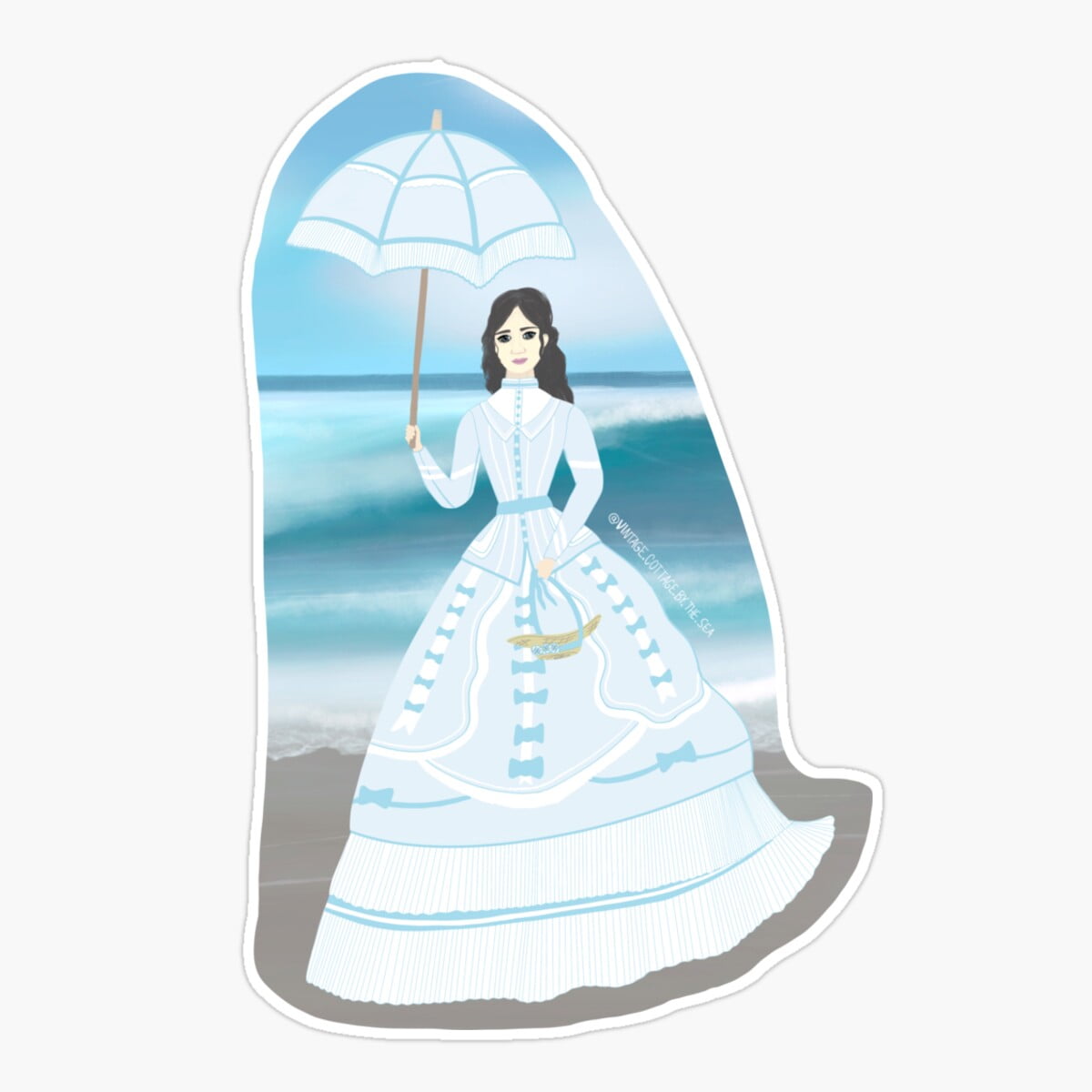 Maneki Victorian At The Bleach Sticker, Phone Decal Water Bottle ...