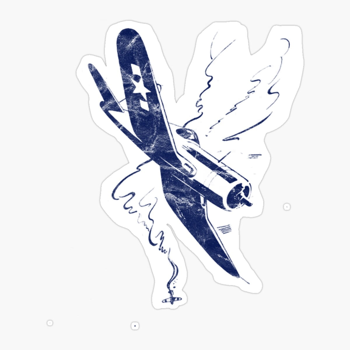 Maneki Victory! F4U Corsair Wwii Fighter Airplane Vintage Design Er ...