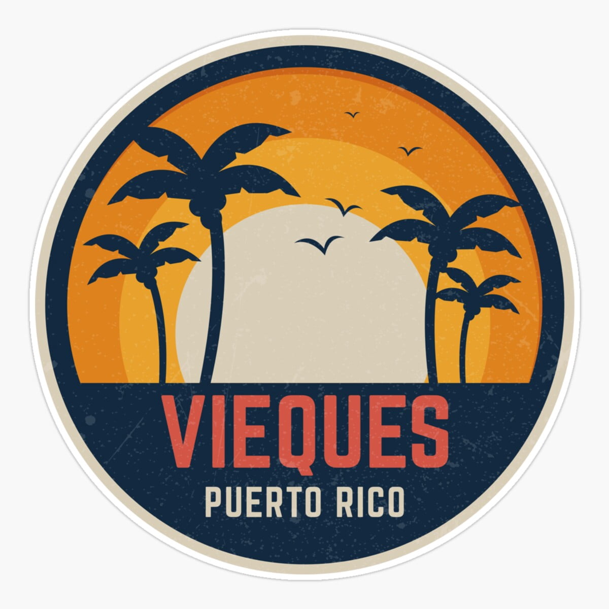 Maneki Vieques Puerto Rico Sticker, Phone Decal Water Bottle Stickers ...
