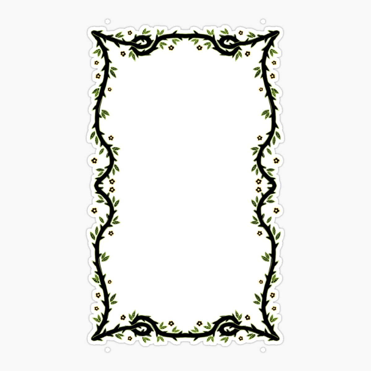 Maneki Vine Border Sticker, Phone Decal Water Bottle Stickers Car ...