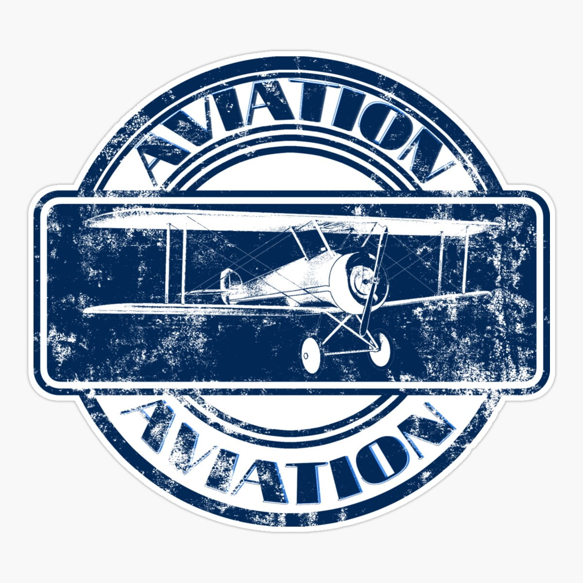 Maneki Vintage Aviation Badge Sticker, Phone Decal Water Bottle ...