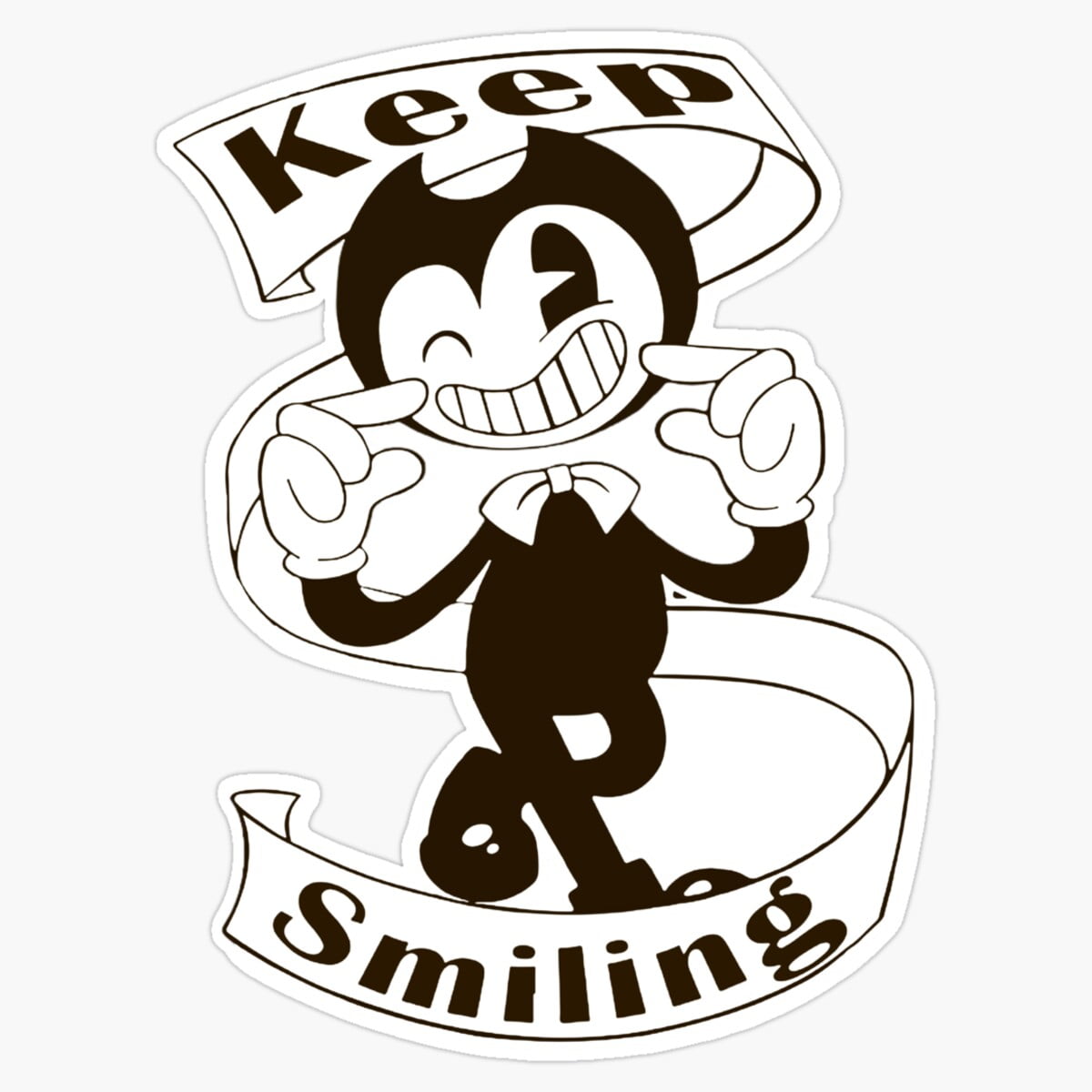 Maneki Vintage Bendy Er, Phone Decal Water Bottle Stickers Car Decals, Funny Birthday Gift ...