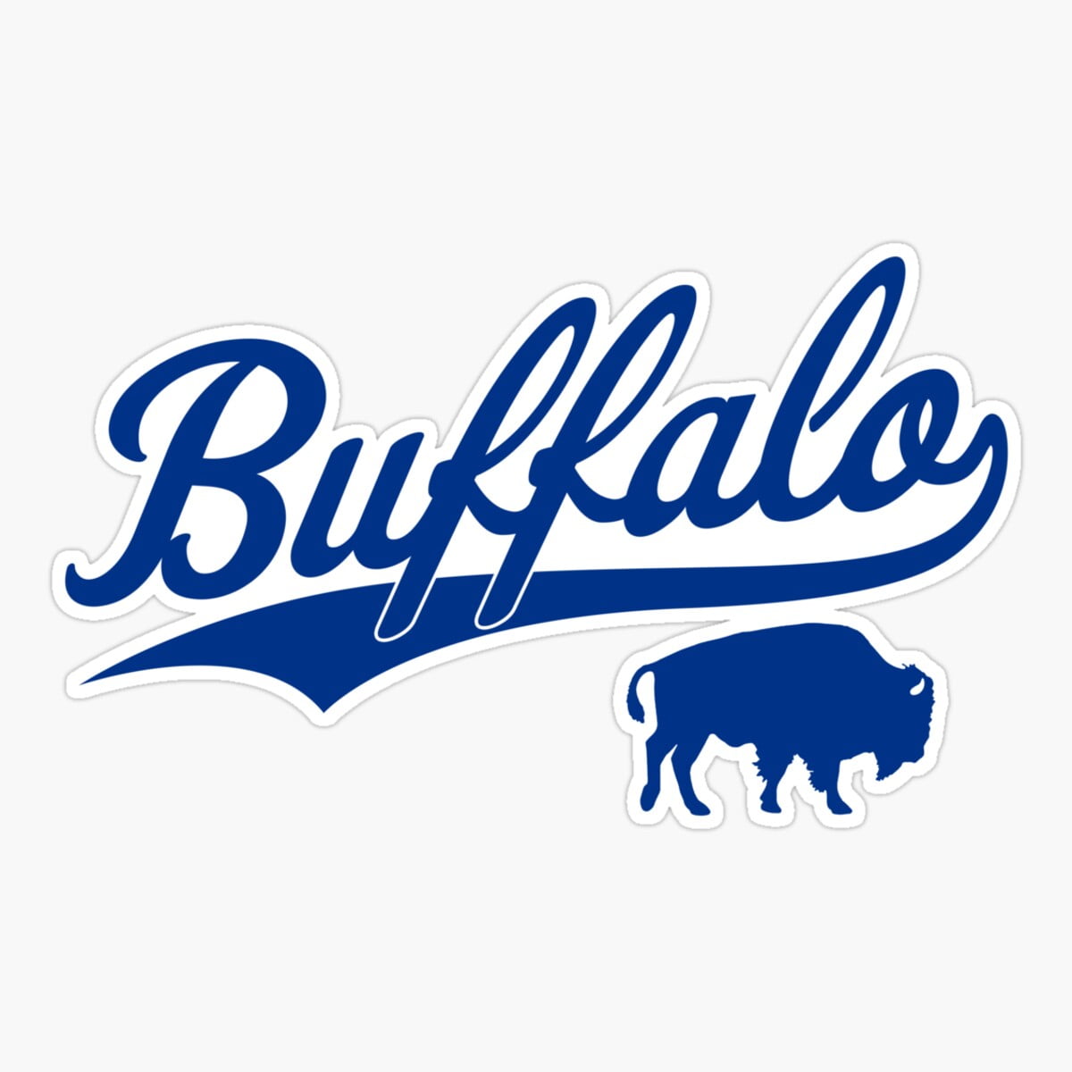 Maneki Vintage Bills Mafia Ny Buffalo Football Blue Art New York Sports ...