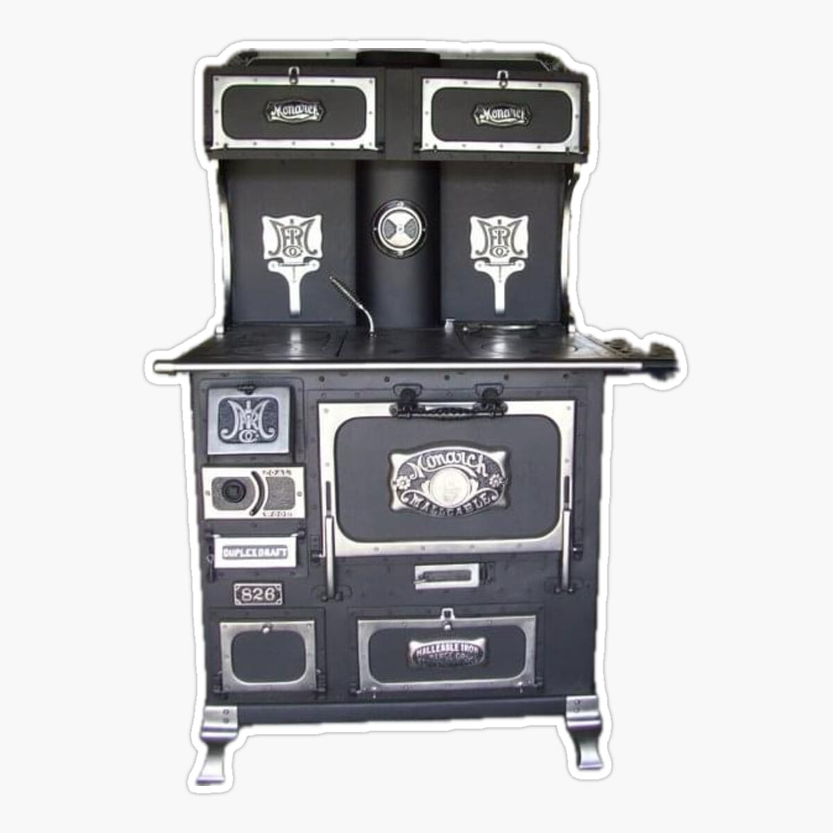 Maneki Vintage Cook Stove Sticker, Phone Decal Water Bottle Stickers ...
