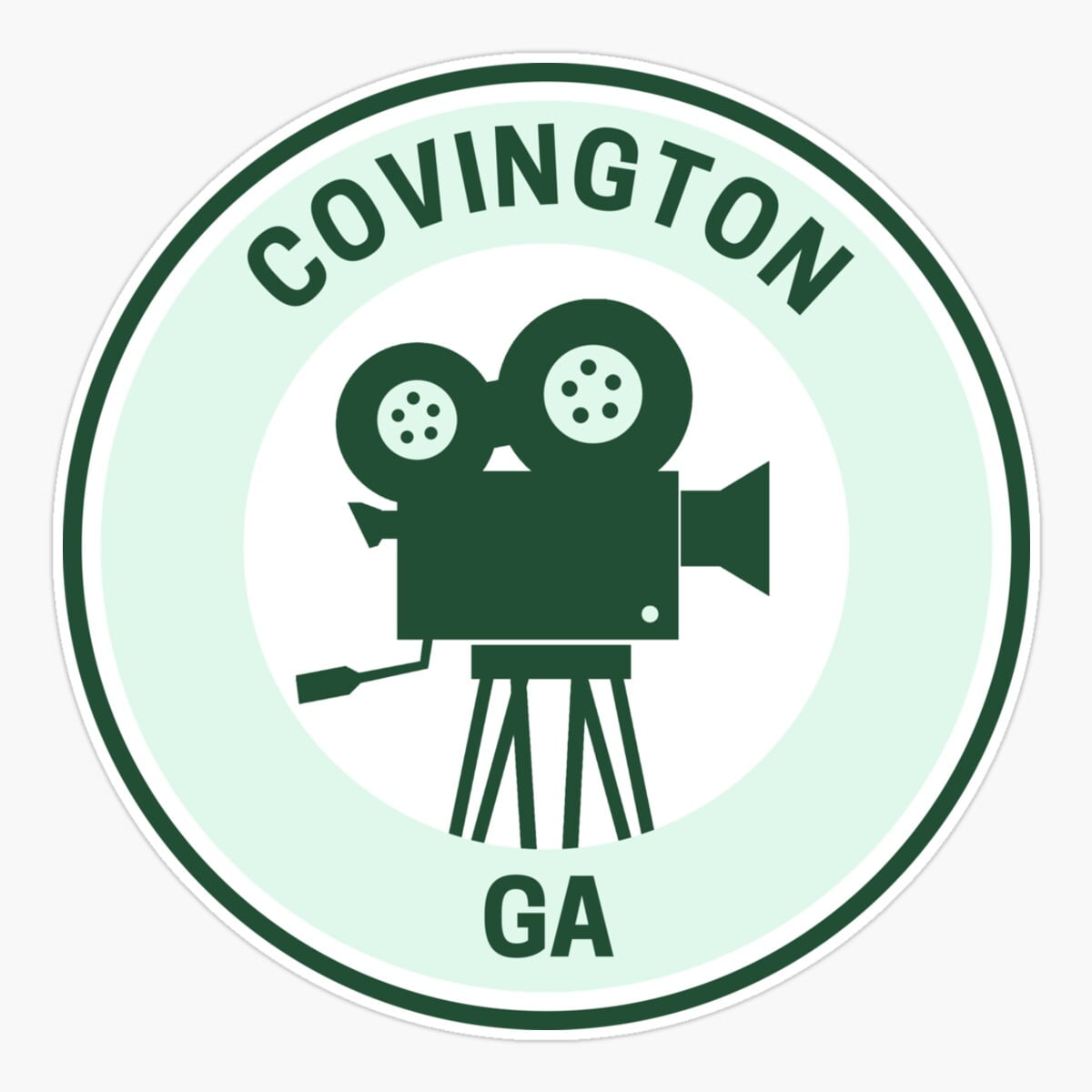 Maneki Vintage Covington Georgia Sticker, Phone Decal Water Bottle ...