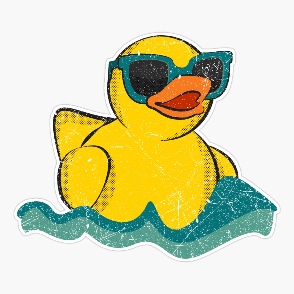 Maneki Vintage Cute Yellow Rubber Duckling Art Of Zoo Bath Toy Rubber ...