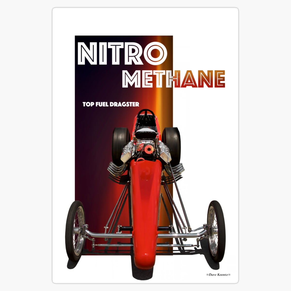 Maneki Vintage Dragster 'Nitro Burner' Er, Phone Decal Water Bottle ...