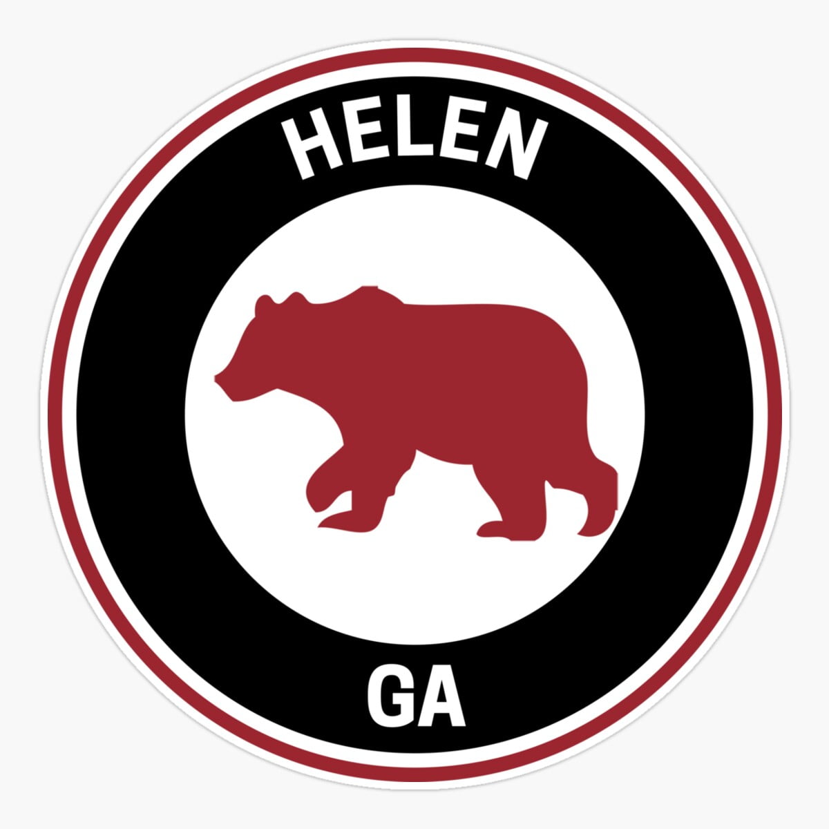 Maneki Vintage Helen Georgia Sticker, Phone Decal Water Bottle Stickers ...