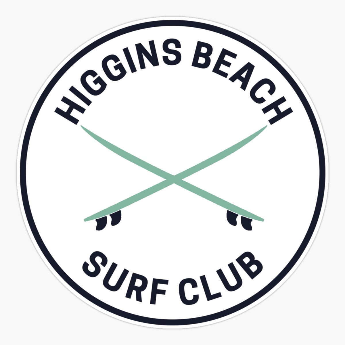 Maneki Vintage Higgins Beach Maine Surf Club Sticker, Phone Decal Water ...