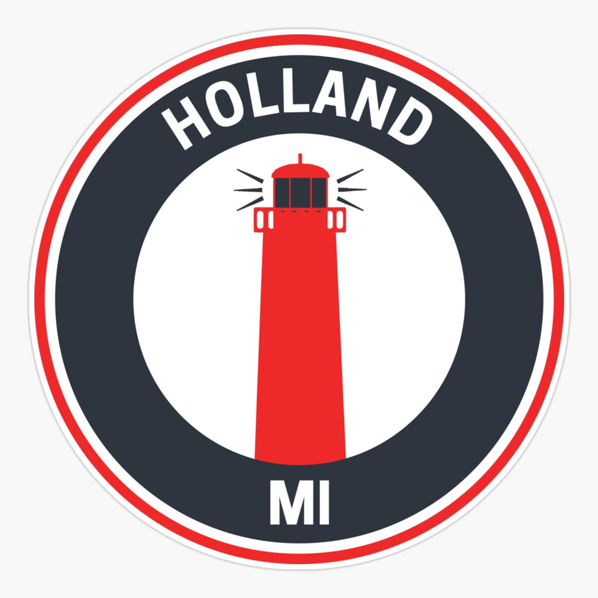 Maneki Vintage Holland Michigan Sticker, Phone Decal Water Bottle ...
