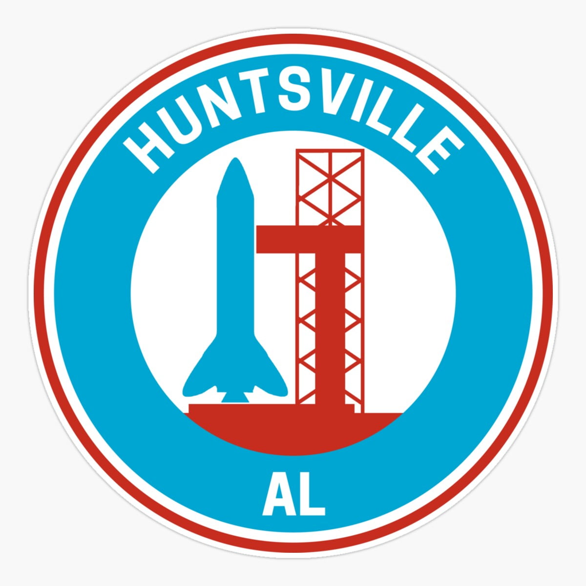Maneki Vintage Huntsville Alabama Sticker, Phone Decal Water Bottle ...