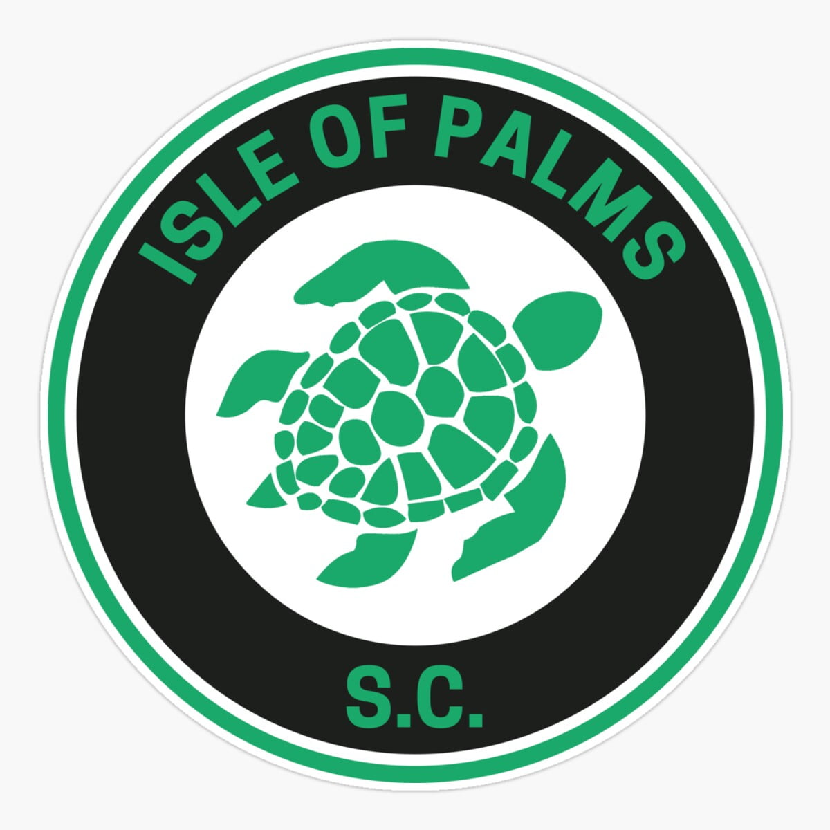 Maneki Vintage Isle Of Palms South Carolina Sticker, Phone Decal Water ...