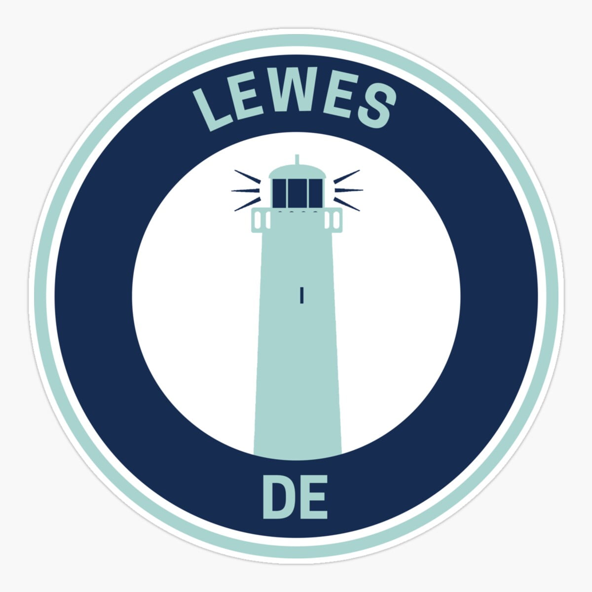 Maneki Vintage Lewes Delaware Sticker, Phone Decal Water Bottle ...