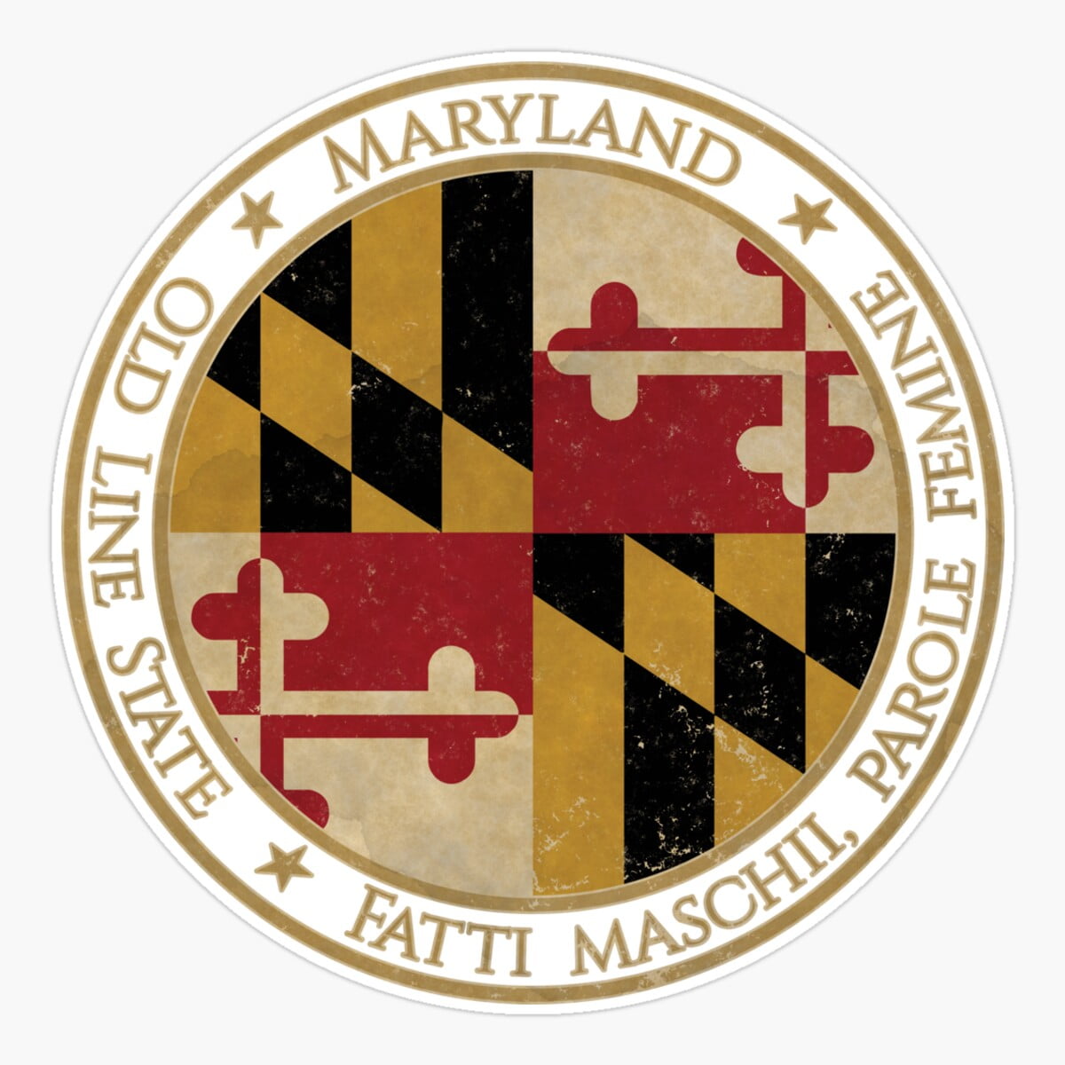 Maneki Vintage Maryland Usa United States Of America American State ...