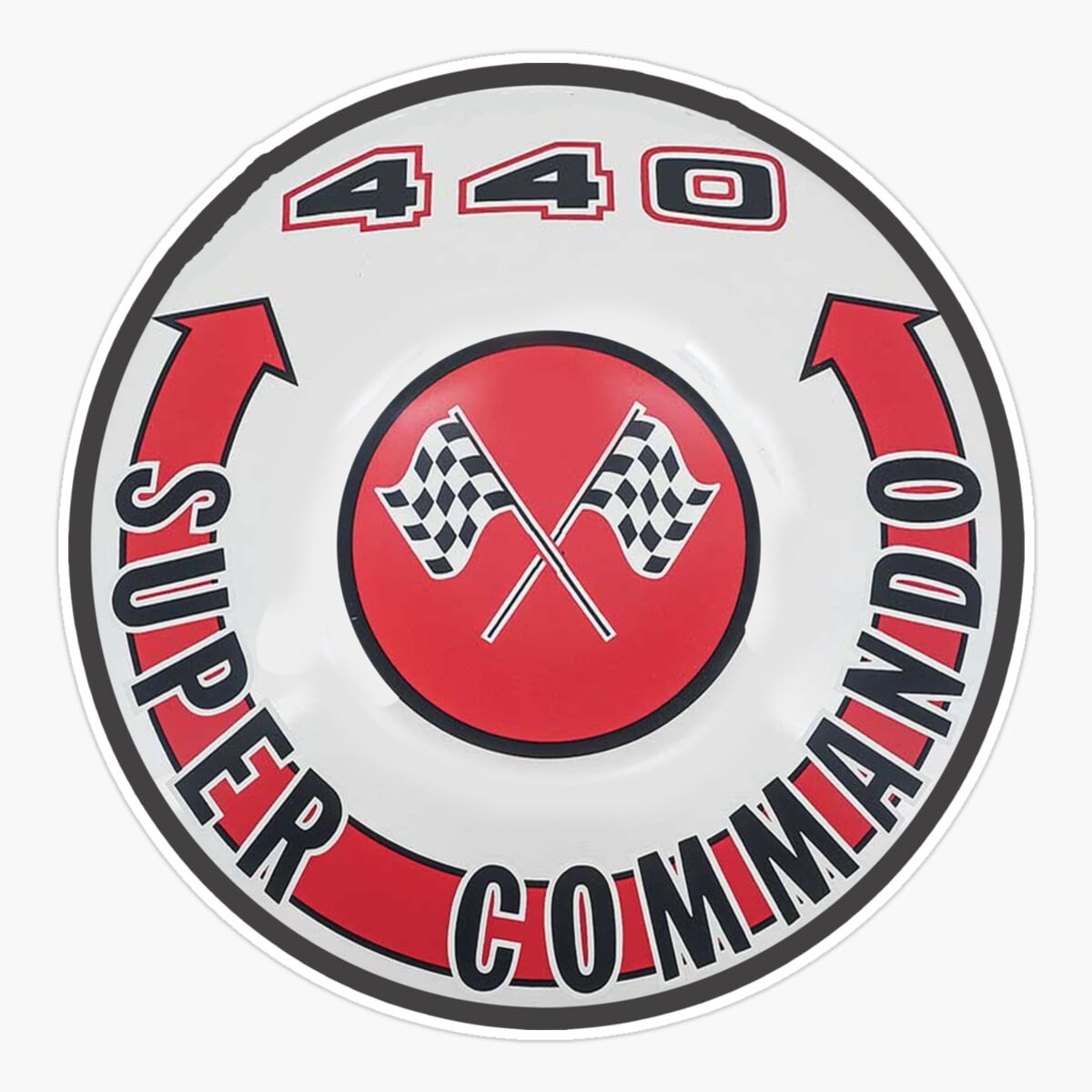 Maneki Vintage Mopar 440 Super Commando Sticker, Phone Decal Water ...