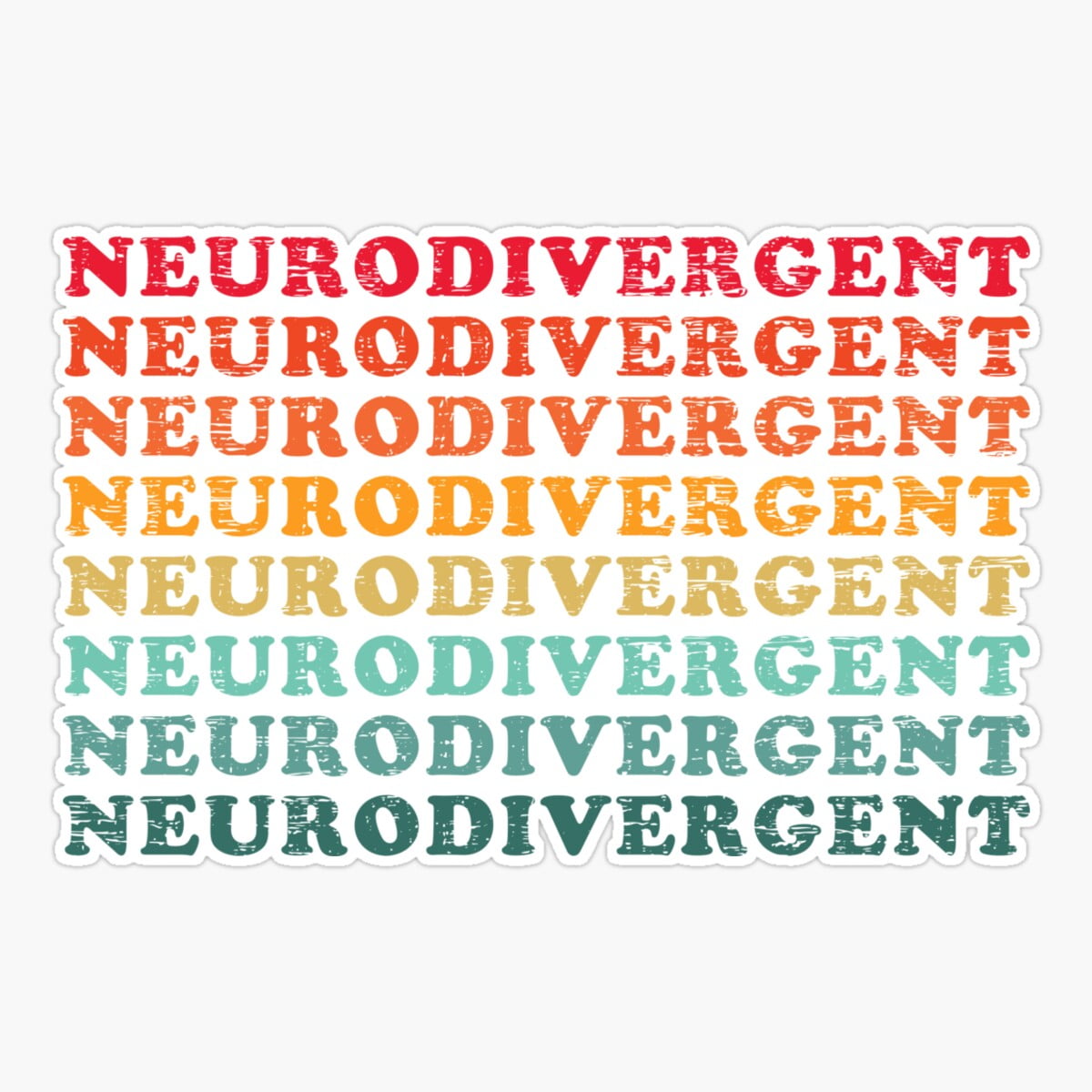 Maneki Vintage Neurodivergent Embrace Neurodiversity Autism Adhd Asd ...