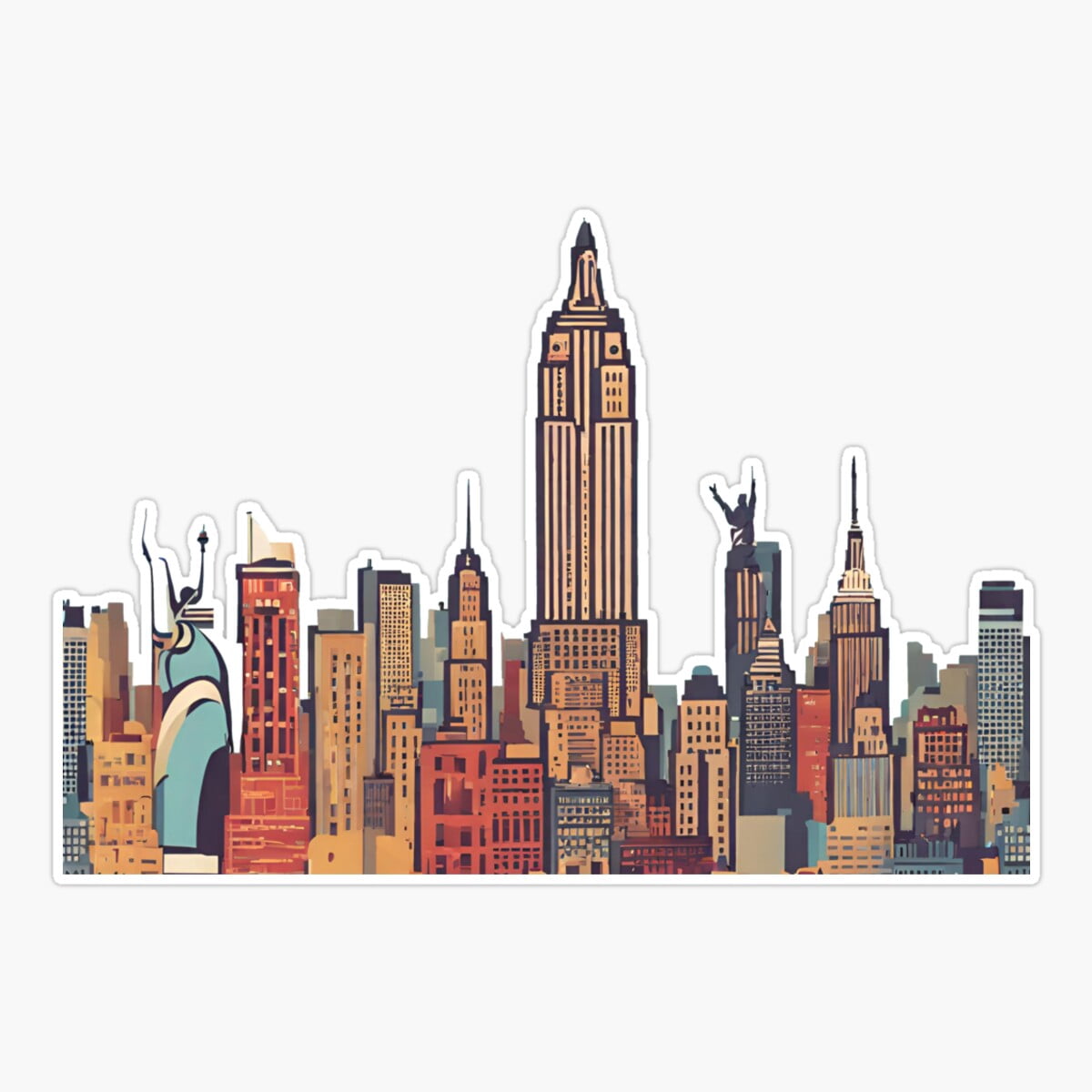 Maneki Vintage New York Sticker, Phone Decal Water Bottle Stickers Car ...