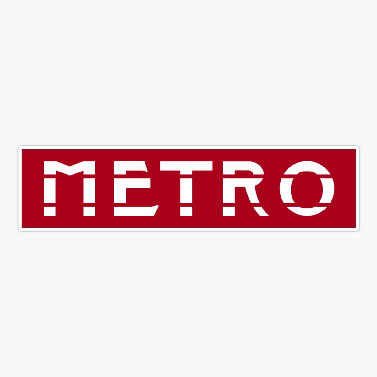 Maneki Vintage Paris Metro Sign Sticker, Phone Decal Water Bottle ...