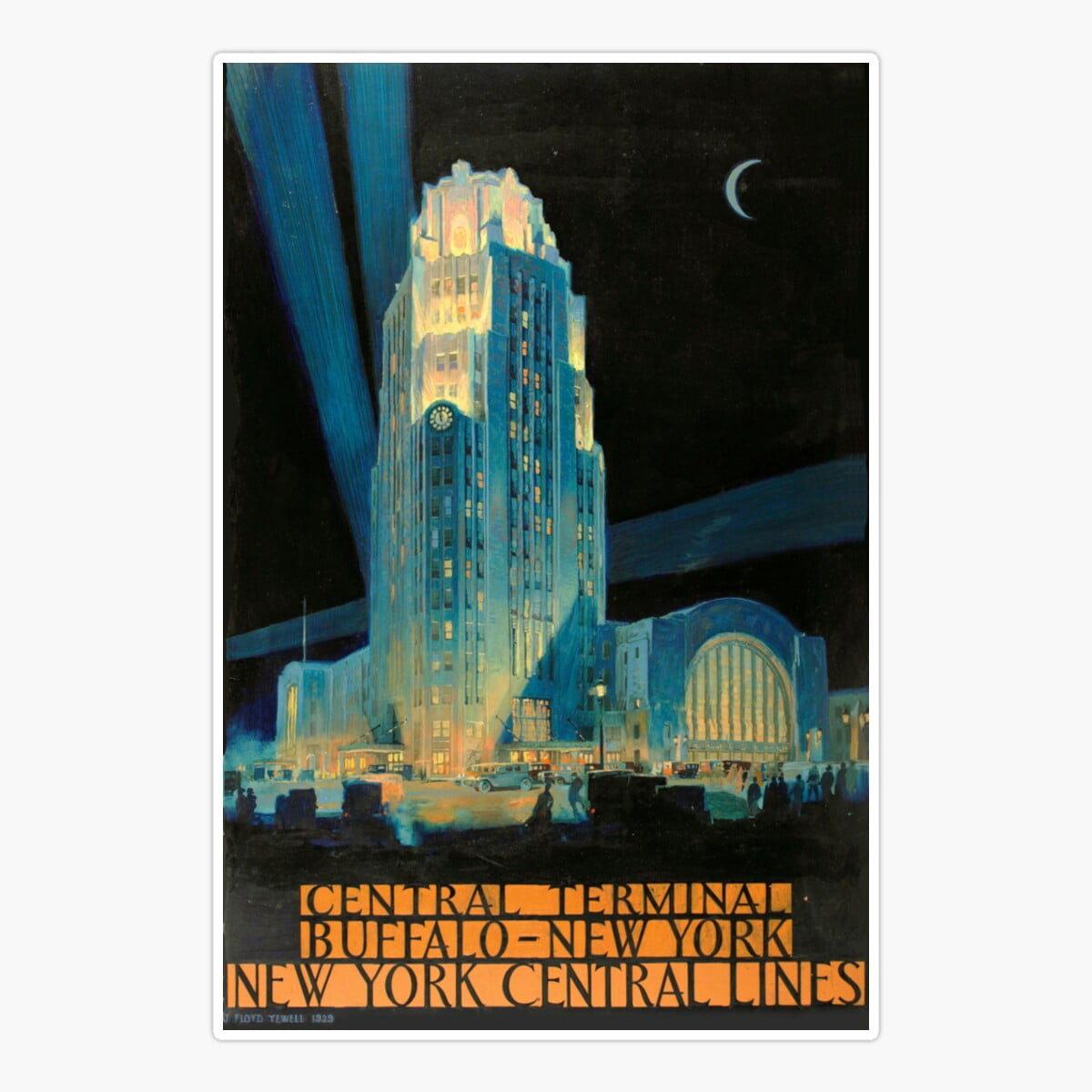 Maneki Vintage Railroad Travel Poster - New York Central Lines ...