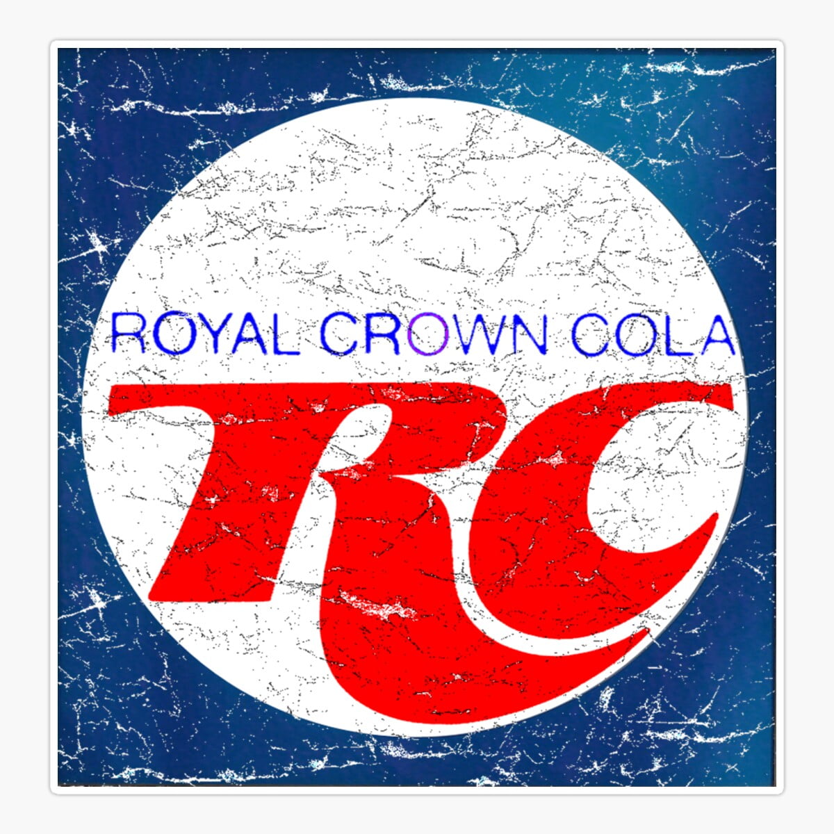 Maneki Vintage Rc Cola Design Sticker, Phone Decal Water Bottle ...