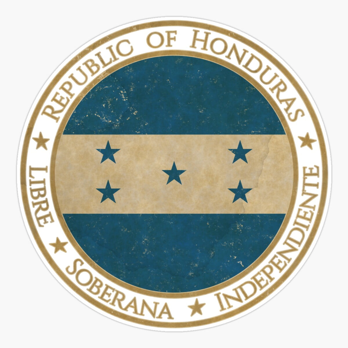 Maneki Vintage Republic Of Honduras Usa North America United States ...