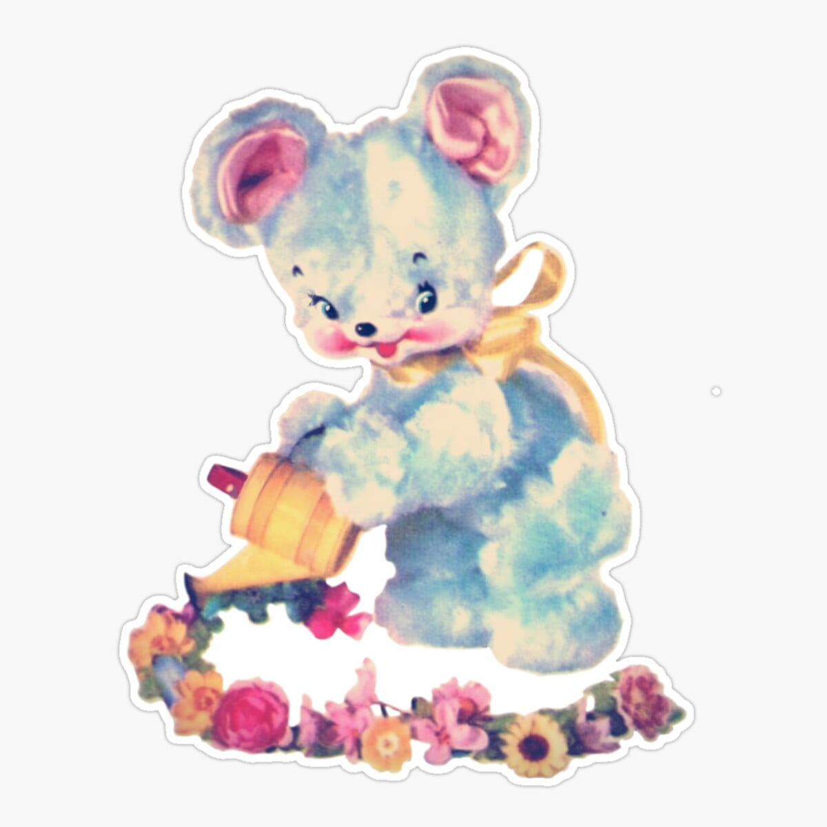 Maneki Vintage Retro Kawaii Kitsch Meyercord Bear Animal Sticker, Phone ...