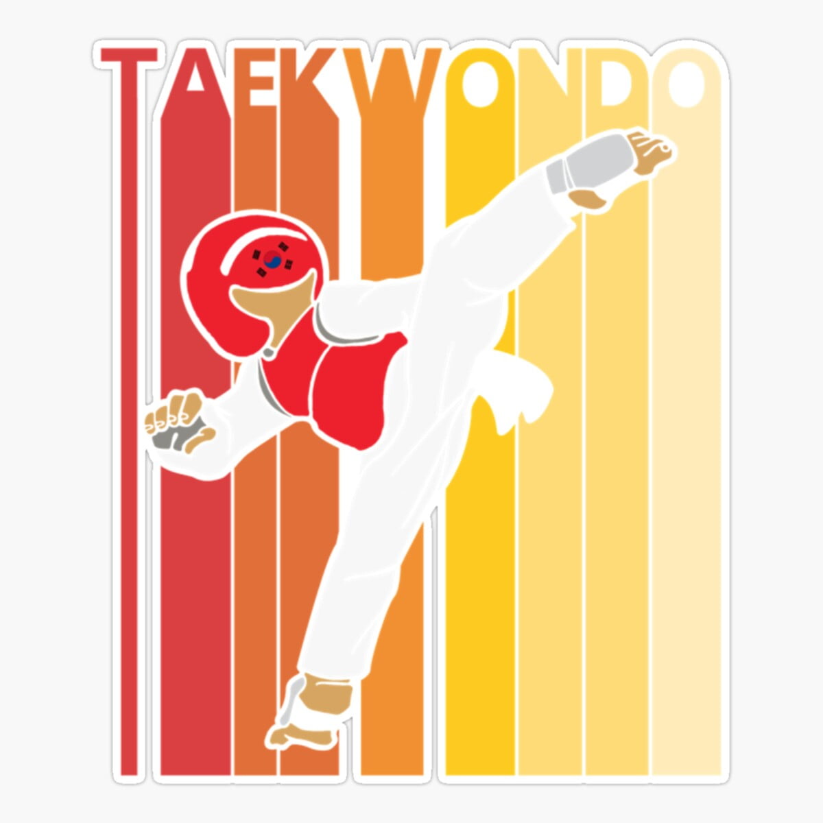 Maneki Vintage Retro Taekwondo| Perfect Gift| Taekwondo Sticker, Phone ...
