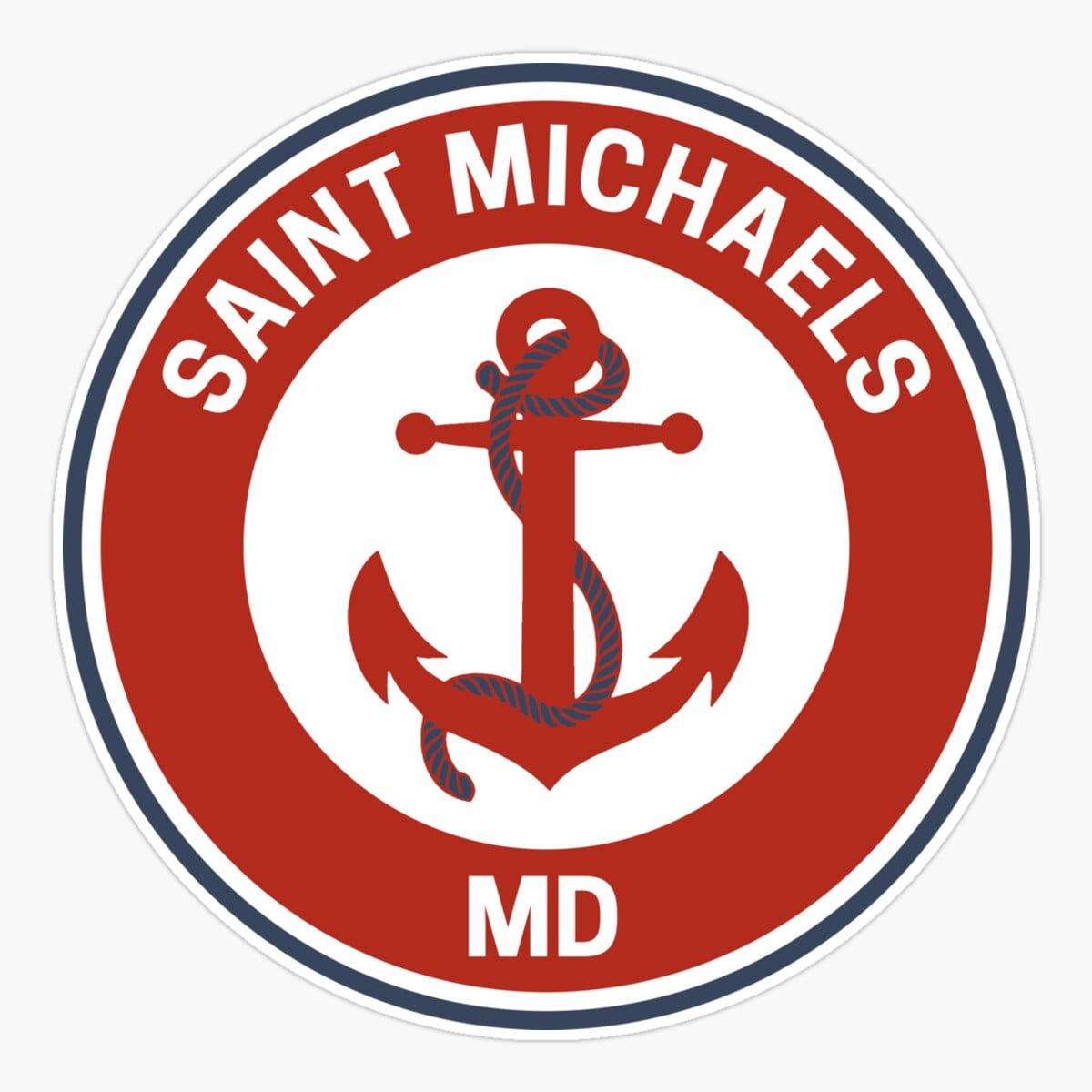 Maneki Vintage Saint Michaels Maryland Sticker, Phone Decal Water ...