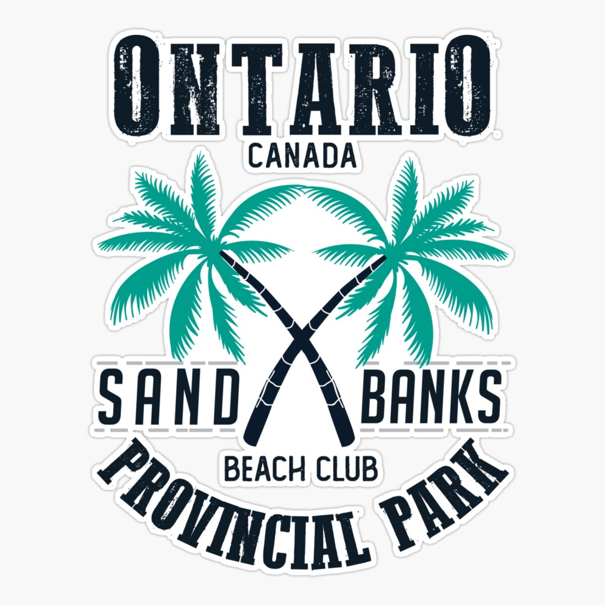 Maneki Vintage Sandbanks Provincial Park Beach Ontario Canada Retro ...