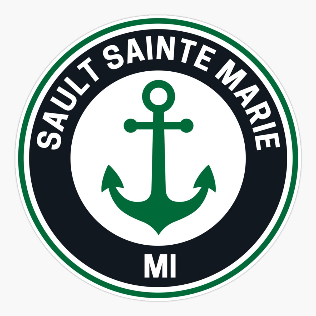 Maneki Vintage Sault Sainte Marie Michigan Sticker, Phone Decal Water ...