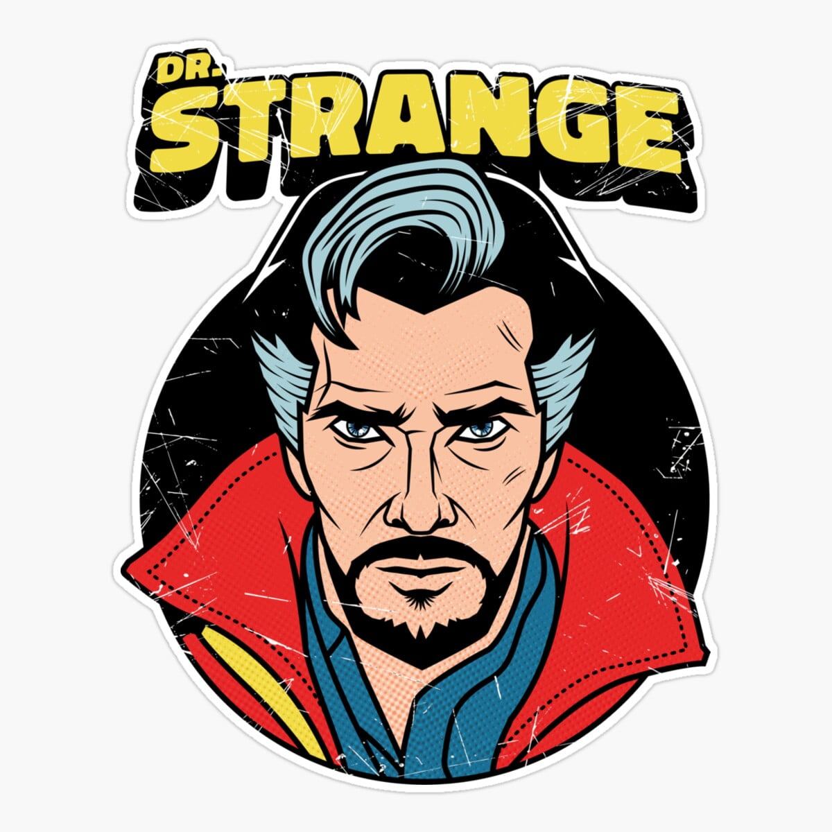 Maneki Vintage Strange Doctor Comics Sticker, Phone Decal Water Bottle ...