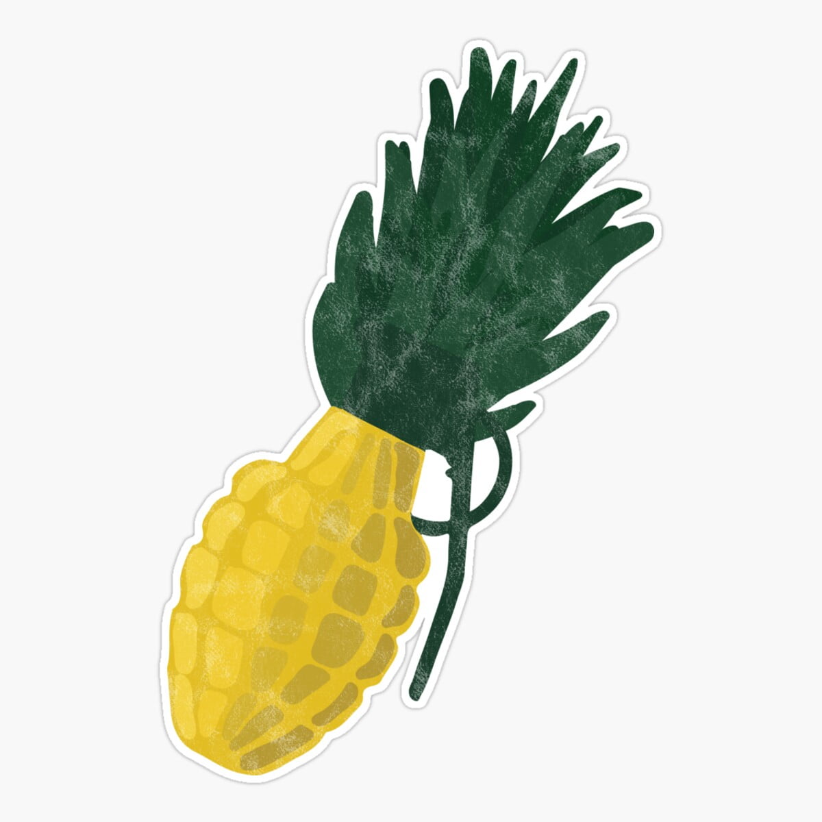 Maneki Vintage Style Pineapple Grenade Er, Phone Decal Water Bottle ...