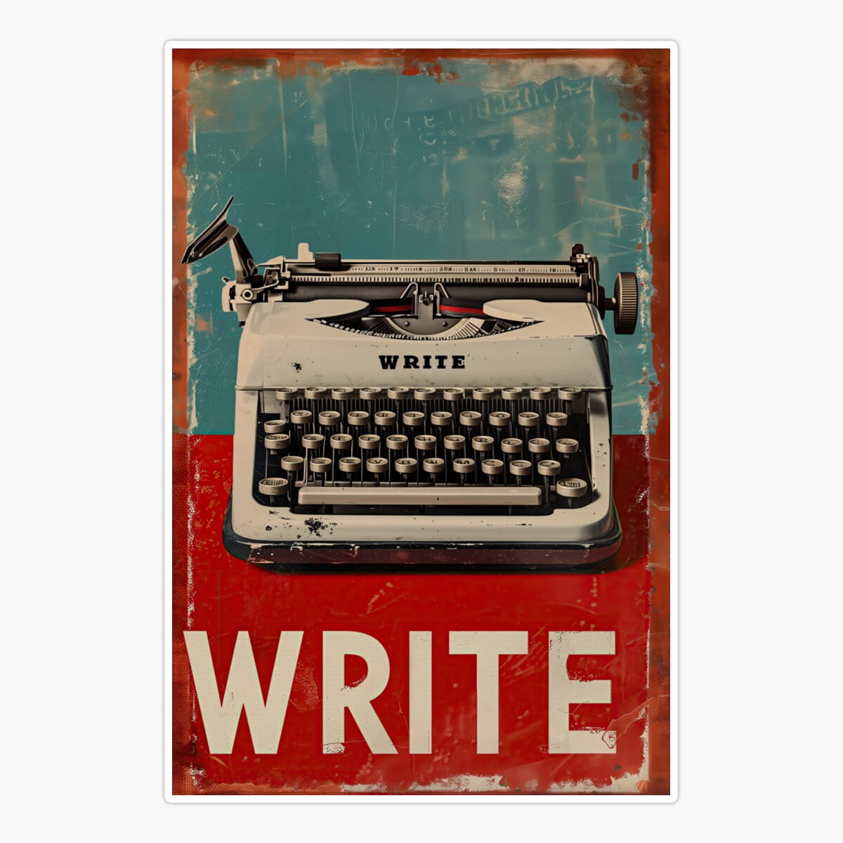 Maneki Vintage Typewriter With The Word Write Prominently Displayed ...