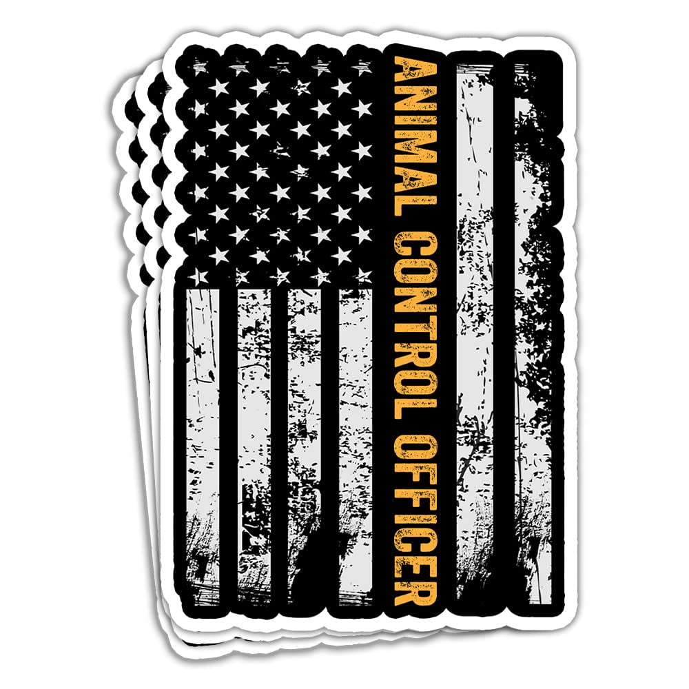 Maneki Vintage USA Animal Control Officer American Flag Patriotic ...