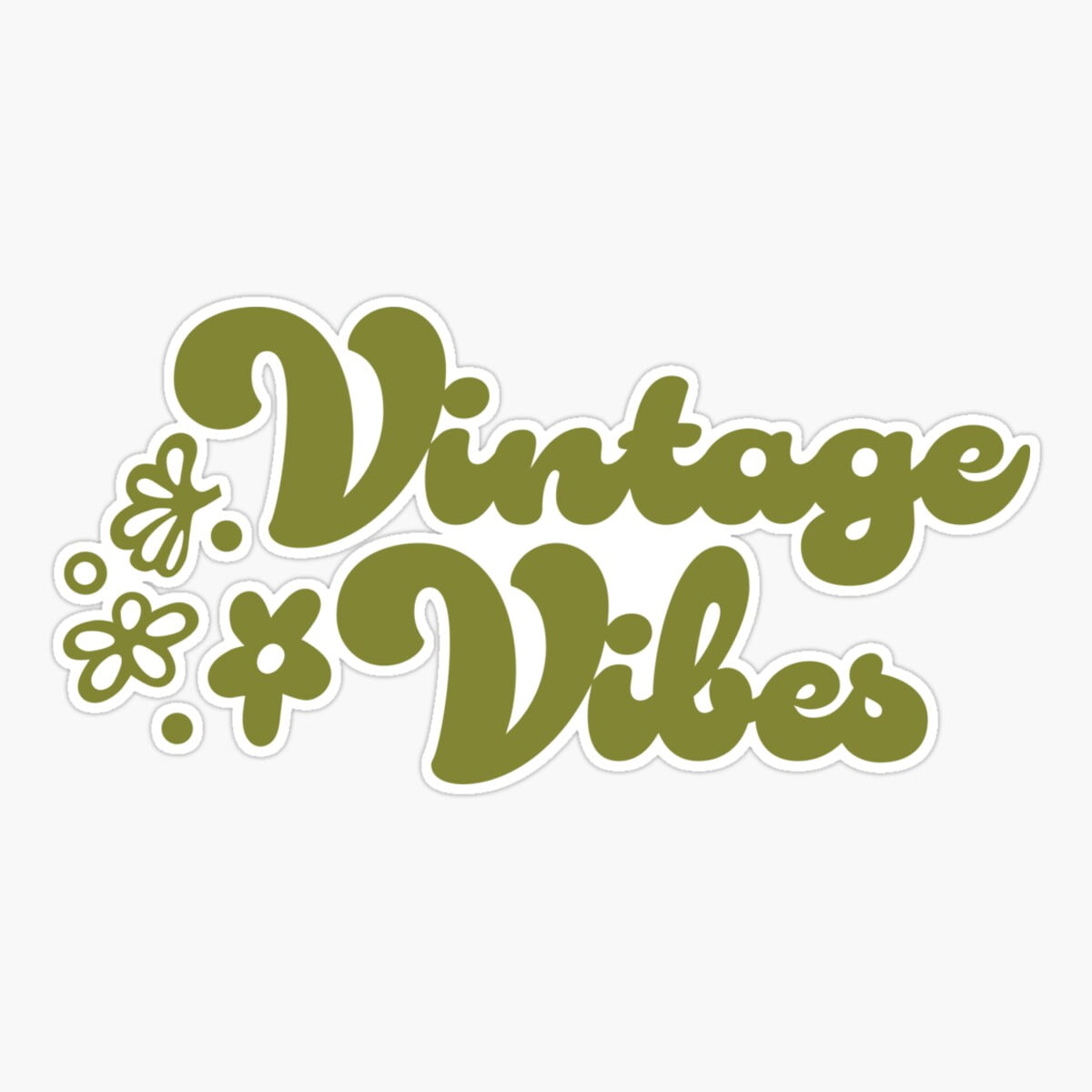 Maneki Vintage Vibes Pyrex Spring Blossom Green Sticker Sticker, Phone ...