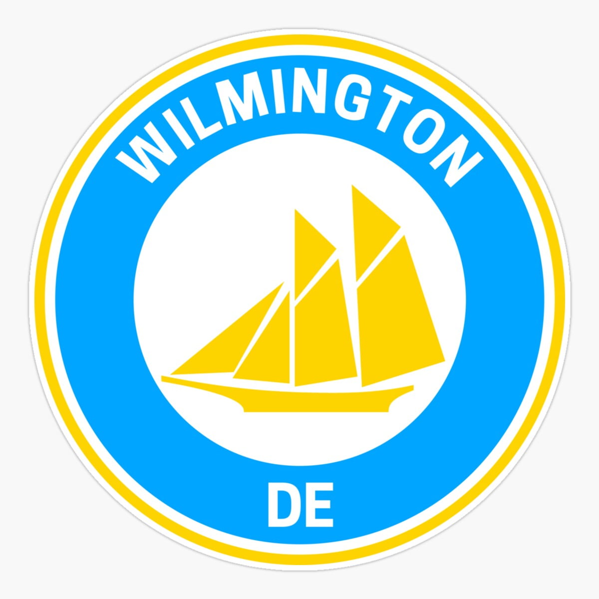 Maneki Vintage Wilmington Delaware Sticker, Phone Decal Water Bottle ...