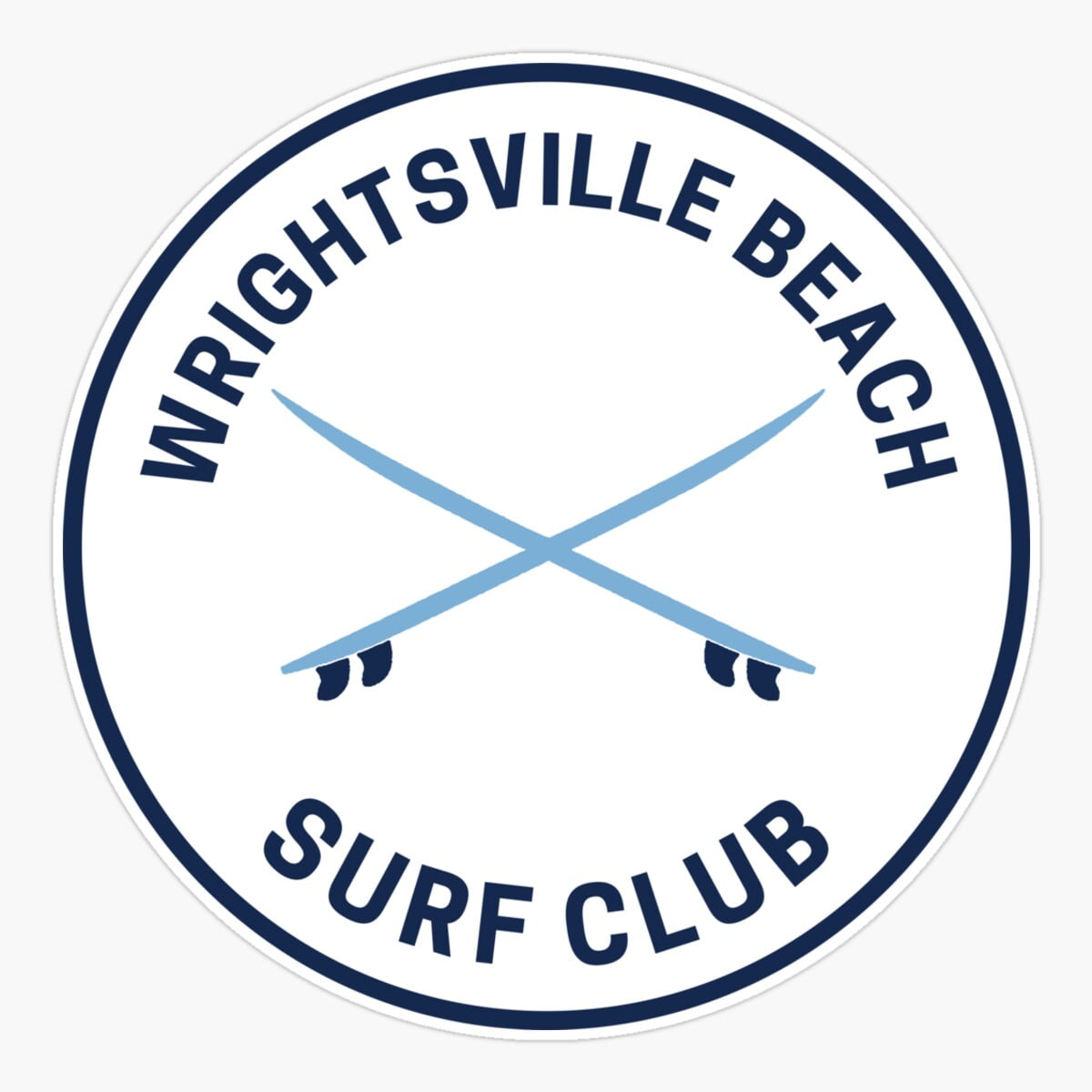 Maneki Vintage Wrightsville Beach Surf Club Sticker, Phone Decal Water ...