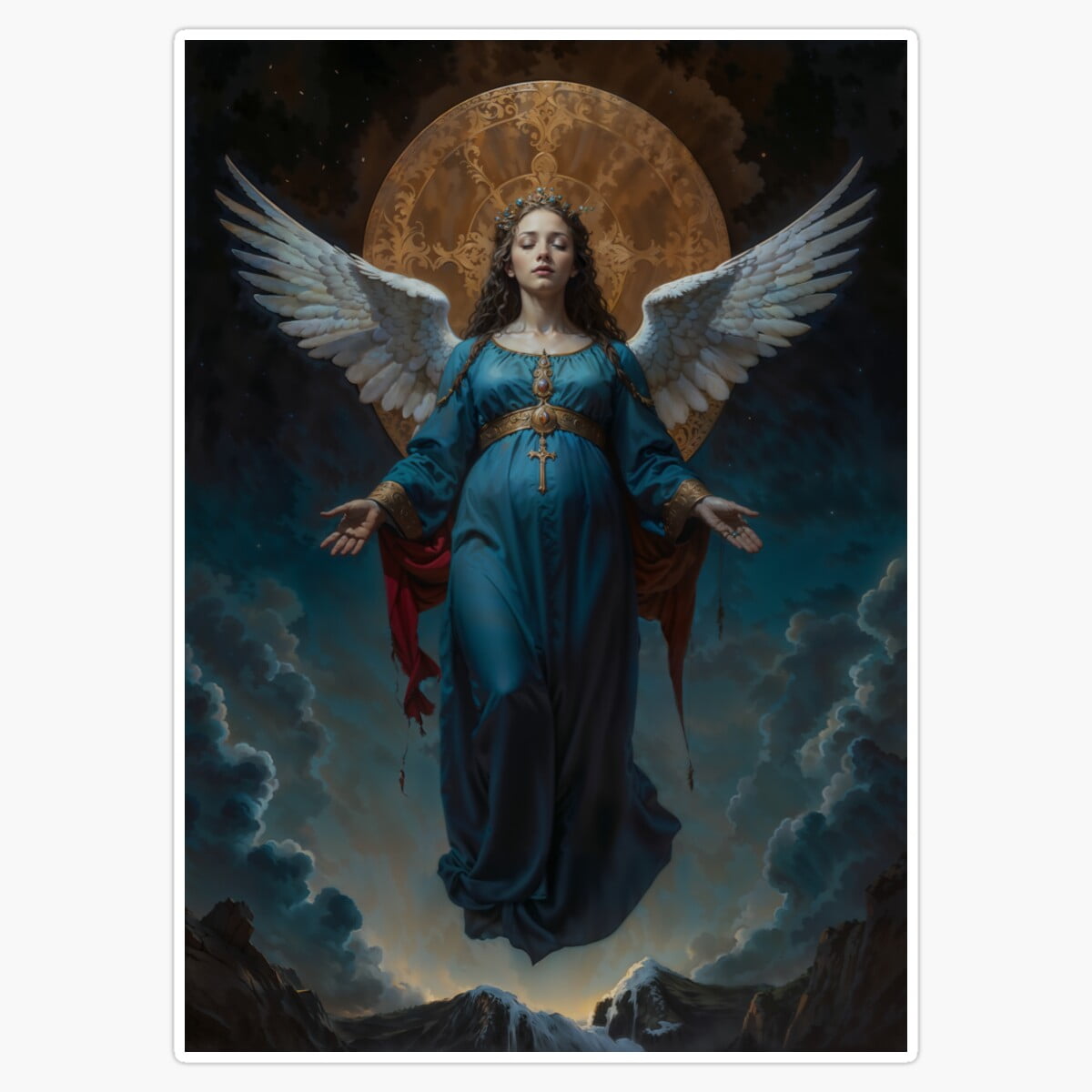 Maneki Virgin Mary Er, Phone Decal Water Bottle Stickers Car Decals ...