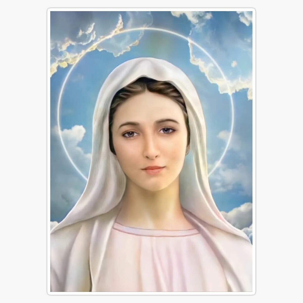 Maneki Virgin Mary, Mother Of God, Our Lady Of Medjugorje Er, Phone ...